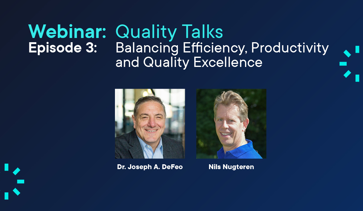 When Quality Talks….. Joe DeFeo